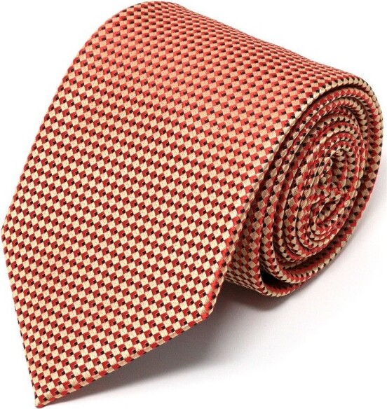 The Dapper Tie TheDapperTie Men' Red Diamond Pattern Micro Fiber Poly ...