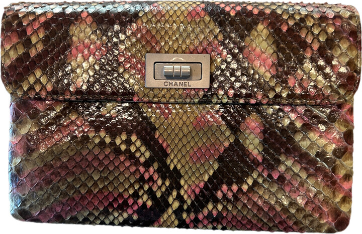 Chanel Python clutch bag - ShopStyle