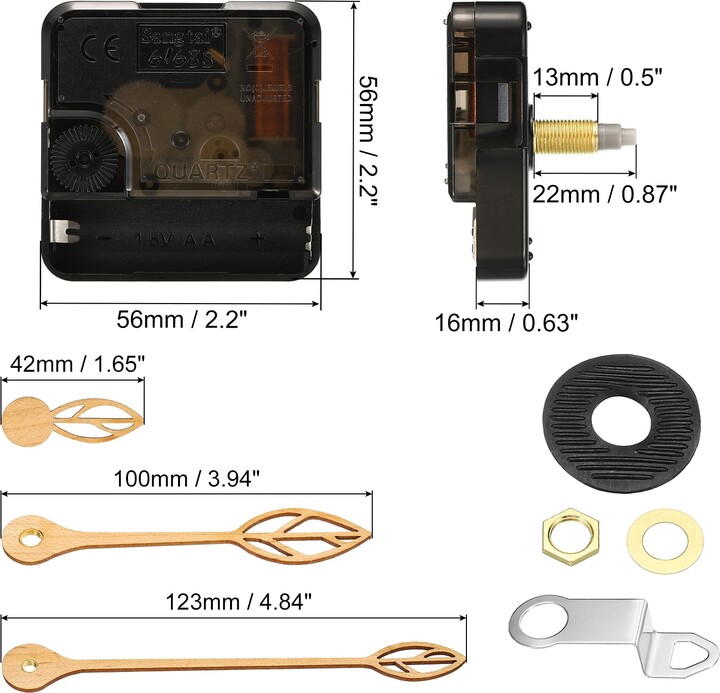 Unique Bargains Clock Mechanism Replacement, Quartz Clock Mechanism DIY ...