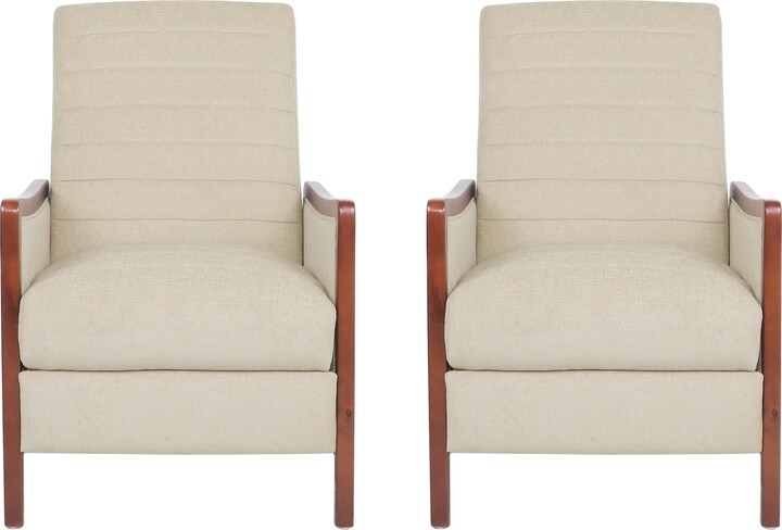 Christopher Knight Home Anaura Channel Stitch Pushback Recliners ...