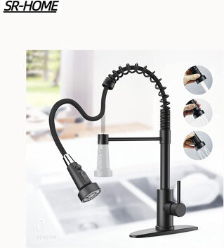 SR-HOME Touchless Single Handle Kitchen Fauct with Pull Down Sprayer ...