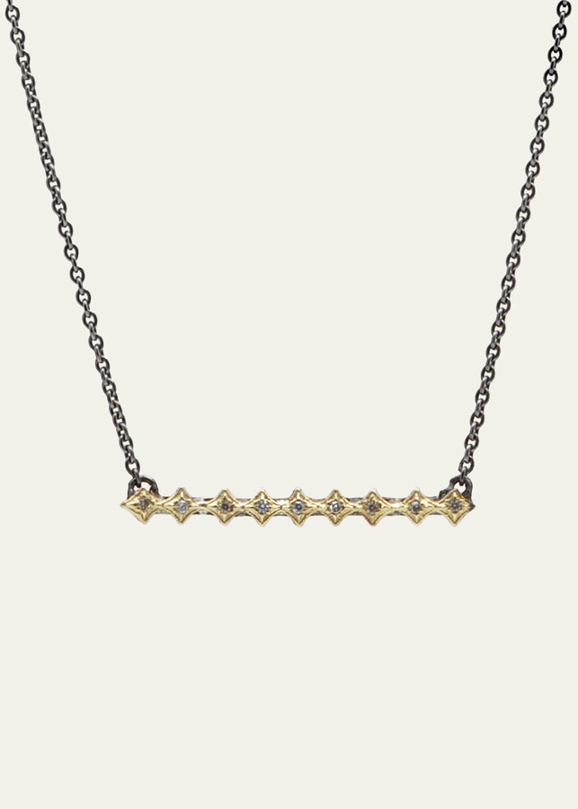 Armenta Old World Diamond Crivelli Bar Necklace - ShopStyle