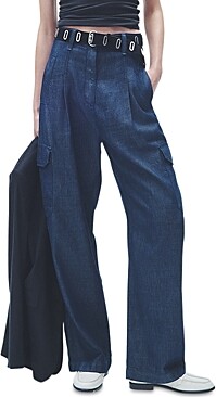 Rag & Bone Featherweight Cassidy Cargo High Rise Wide Leg Jeans in ...