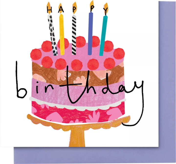 Stop the Clock Design Big Cake Birthday Card - ShopStyle