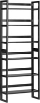 Container Store The 2 Solid Wood Stackable Folding Matte Black - ShopStyle Bookcases & Shelves