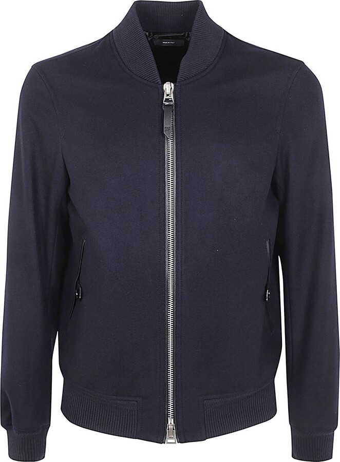Tom Ford Light Felt Bomber Jacket - ShopStyle