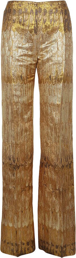 Valentino Garavani Broccato Golden Wings Pants - ShopStyle