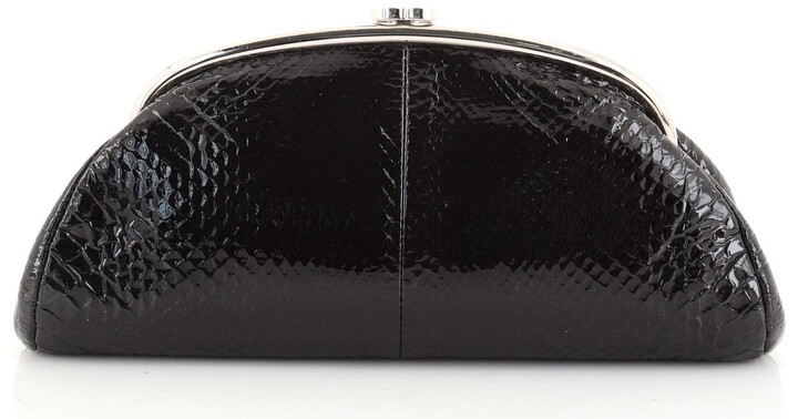 Chanel Timeless Clutch Glazed Python - ShopStyle