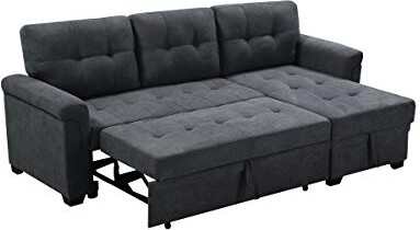 Eafurn Reversible Sleeper Sofa with Storage Chaise - ShopStyle