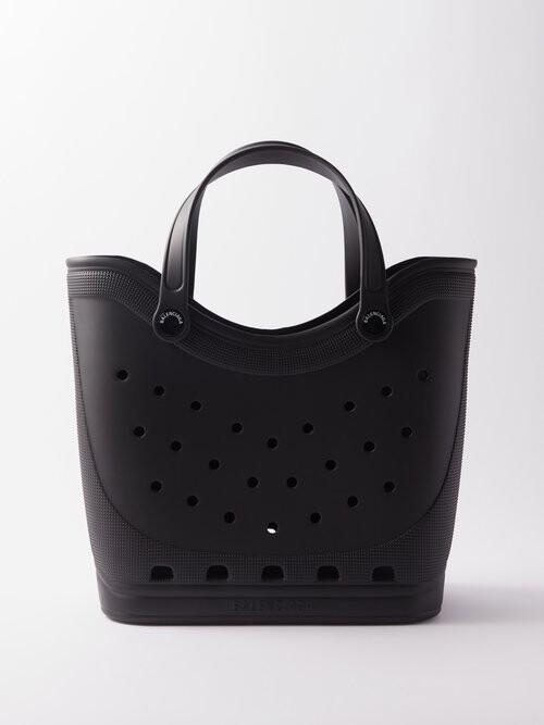 Balenciaga X Crocs Rubber Tote Bag - Black - ShopStyle