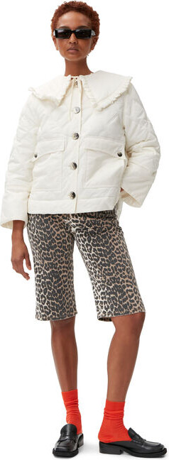 Ganni Cropped Ripstop Jacket - ShopStyle