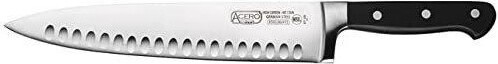 Winco KFP-103, 10" Acero Chef's Knife with Hollow Ground, Cook's Knife ...
