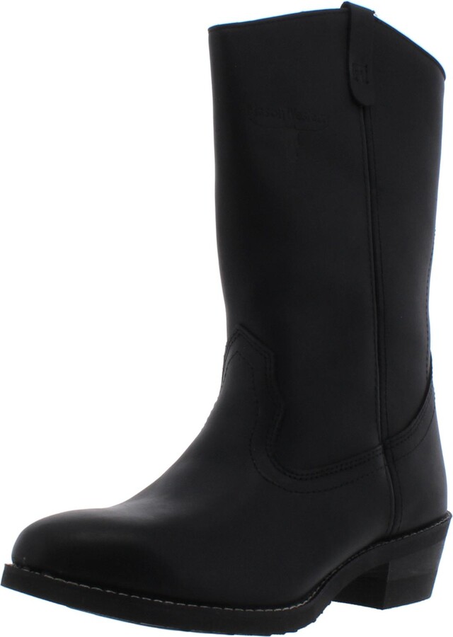 Mason Western Mens Leather Waterproof Cowboy, Western Boots - ShopStyle