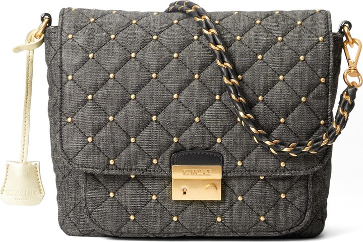 MZ Wallace Medium Crosby Lock Quilted Denim Crossbody Bag - ShopStyle
