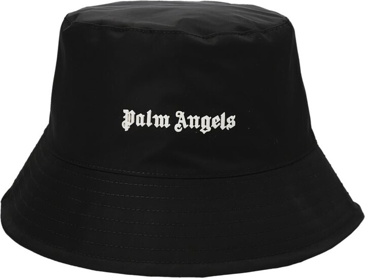 Palm Angels Logo bucket hat - ShopStyle