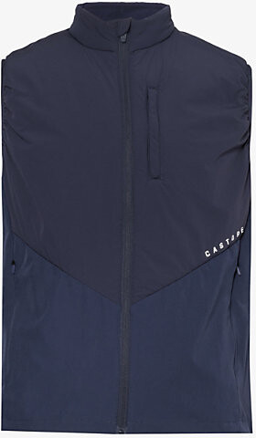 Castore ens Navy Logo-print Relaxed-fit Stretch-woven Gilet - ShopStyle ...