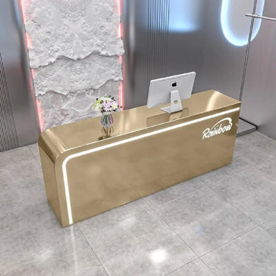 Splendor Furniture Barber Shop Salon Counter Reception Desk Curved ...