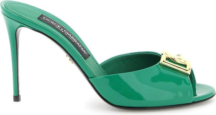 Dolce & Gabbana patent leather mules - ShopStyle