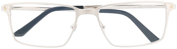 Cartier Santos square frame optical glasses - ShopStyle Eyeglasses