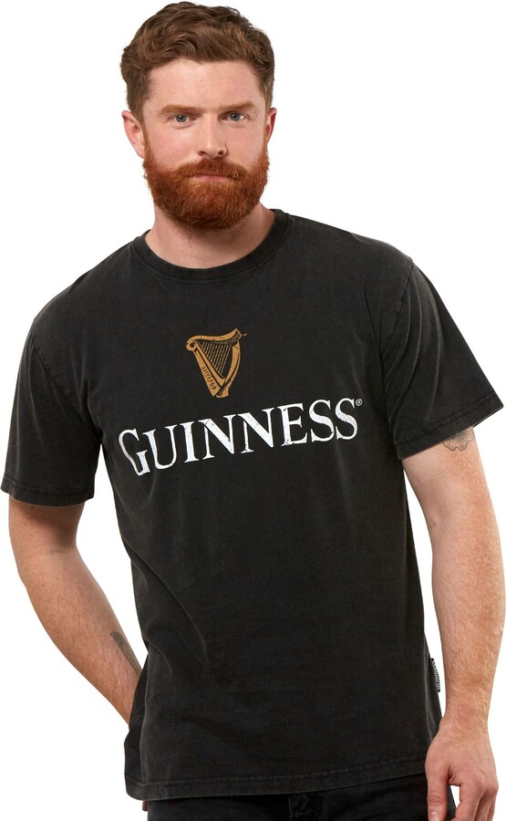 Guinness Official Merchandise Logo Premium Harp Tee 100% Cotton Vintage ...
