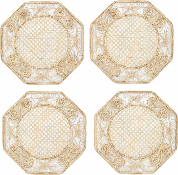 Klatso For Moda Domus Set-of-Four Raffia Placemats - ShopStyle