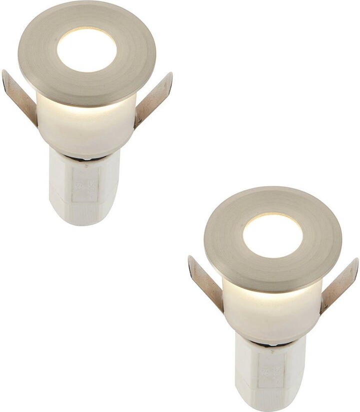 Loops 2 PACK Recessed Decking IP67 Guide Light - 1.2W Cool White LED ...