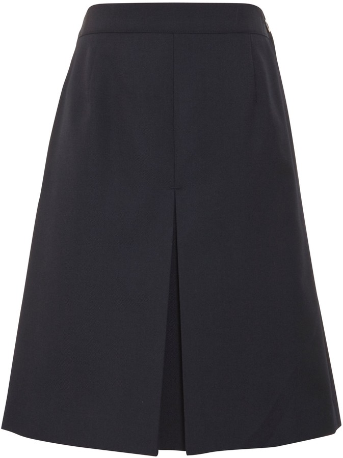 Unbranded Girls' Wool Mix Inverted Pleat School Skirt - ShopStyle