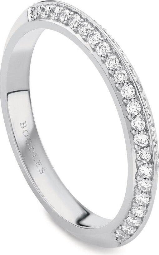 Boodles Platinum And Diamond Petal Wedding Ring - ShopStyle