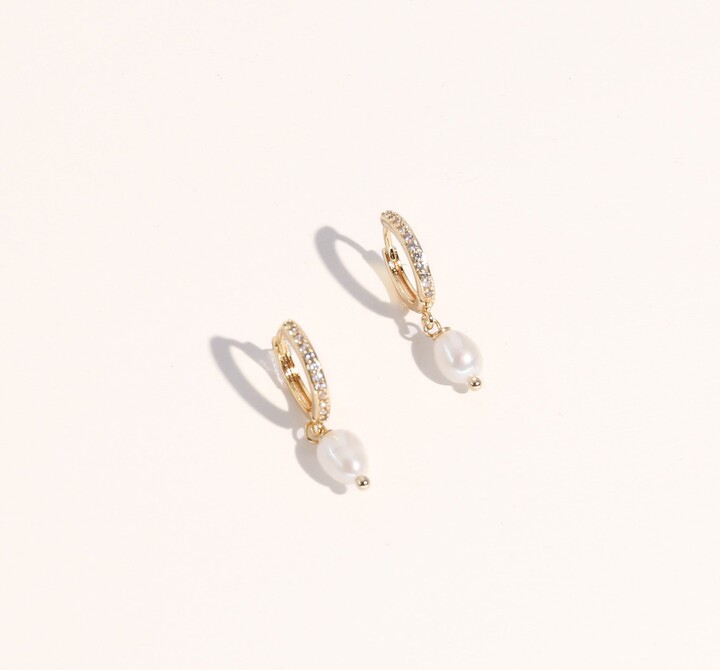 Joey Babi Layla Pearl Drop Earrings - ShopStyle