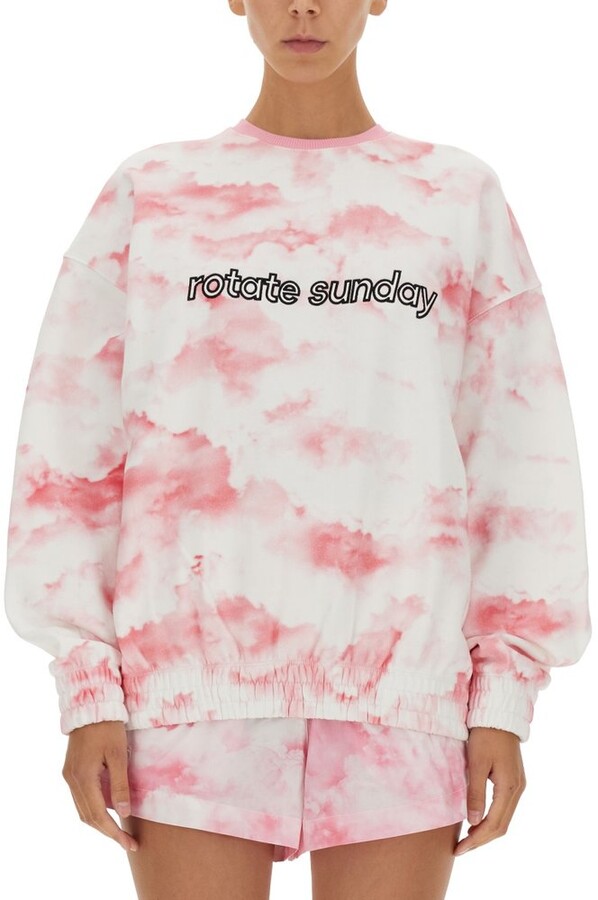 Rotate by Birger Christensen Logo Embroidered Crewneck Sweatshirt ...