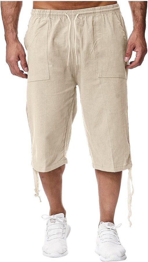 NANSAN Linen Shorts Men Casual - ShopStyle