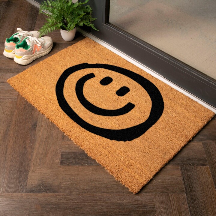 Artsy Mats Smiley Face Country Size Coir Doormat - ShopStyle Rugs