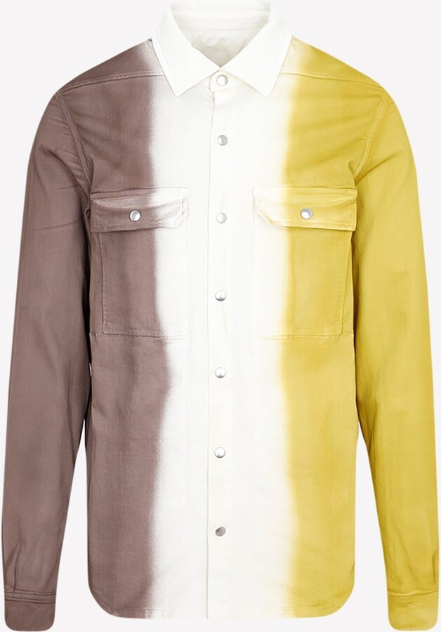 Rick Owens Tri-Color Denim Jacket - ShopStyle