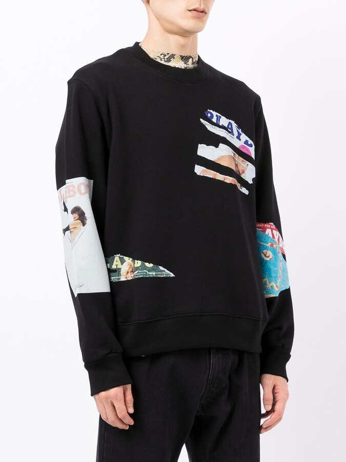 Amiri Playboy magazine crew neck sweatshirt - ShopStyle
