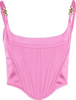 Versace Satin Corset Style Top - ShopStyle