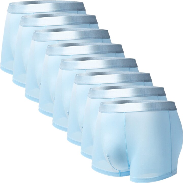 PRIOKNIKO Boxer For Men 8Pcs/Lot Mens Transparent Underwear Sexy Plus ...