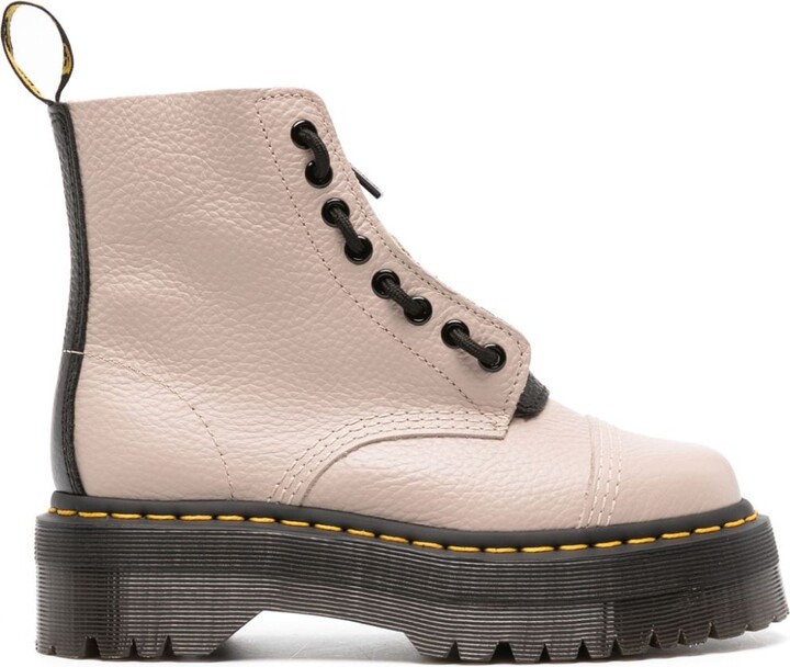 Dr. Martens Sinclair platform leather boots - ShopStyle