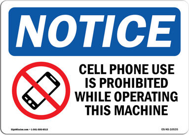 SignMission Cell Phone Use Is Prohibited Sign with Symbol - ShopStyle ...