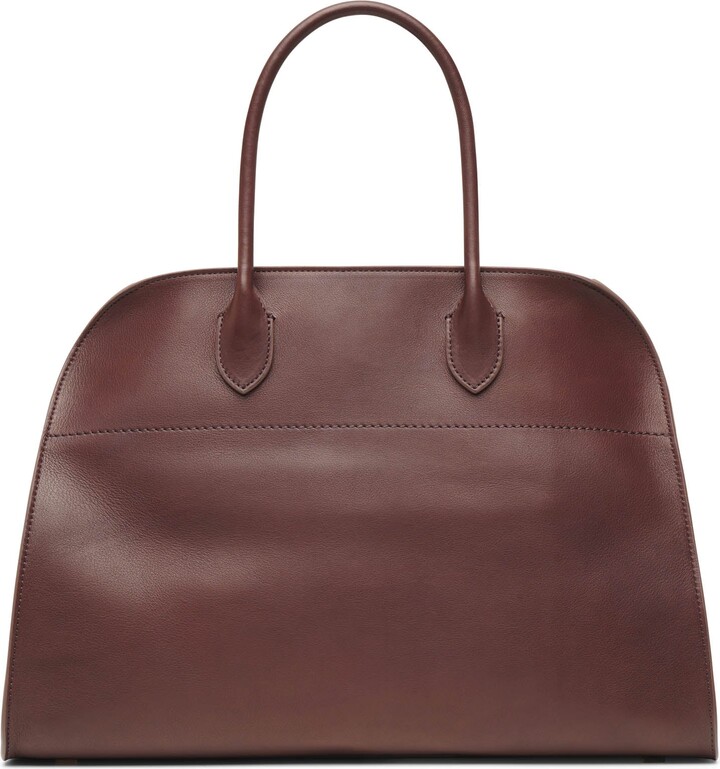 The Row Soft Margaux 15 bourbon saddle bag - ShopStyle
