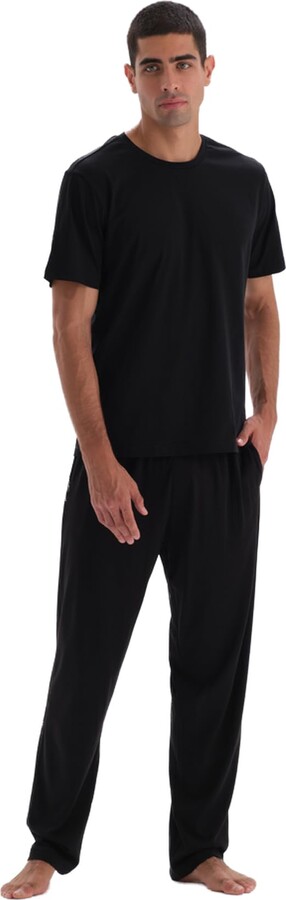 Dagi Men's Regular Knitted Single Bottom with Tire Waist Detail Pyjama ...