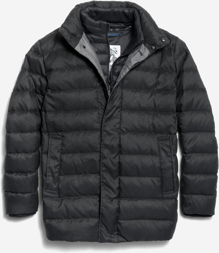 Cole Haan Men's Quilted Flannel Down Topper - ShopStyle Outerwear