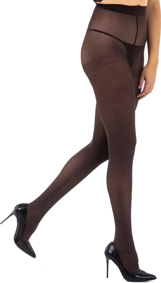 Sibinulo Women's Tights 1 pair Ladies Hosiery 40 denier Microfiber Pantyhose semi opaque Crotch ...