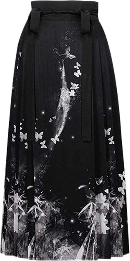 Panda Legends Chinese Style Ming Dynasty Hanfu Midi Skirt Improved One ...