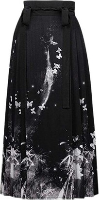 Panda Legends Chinese Style Ming Dynasty Hanfu Midi Skirt Improved One ...