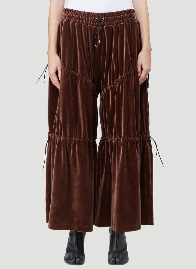 Telfar Velvet Wide Leg Pants - ShopStyle