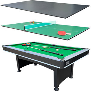 RACK Pool Tables Rack Scorpius 7-Foot Multi Game Billiard/Pool With ...
