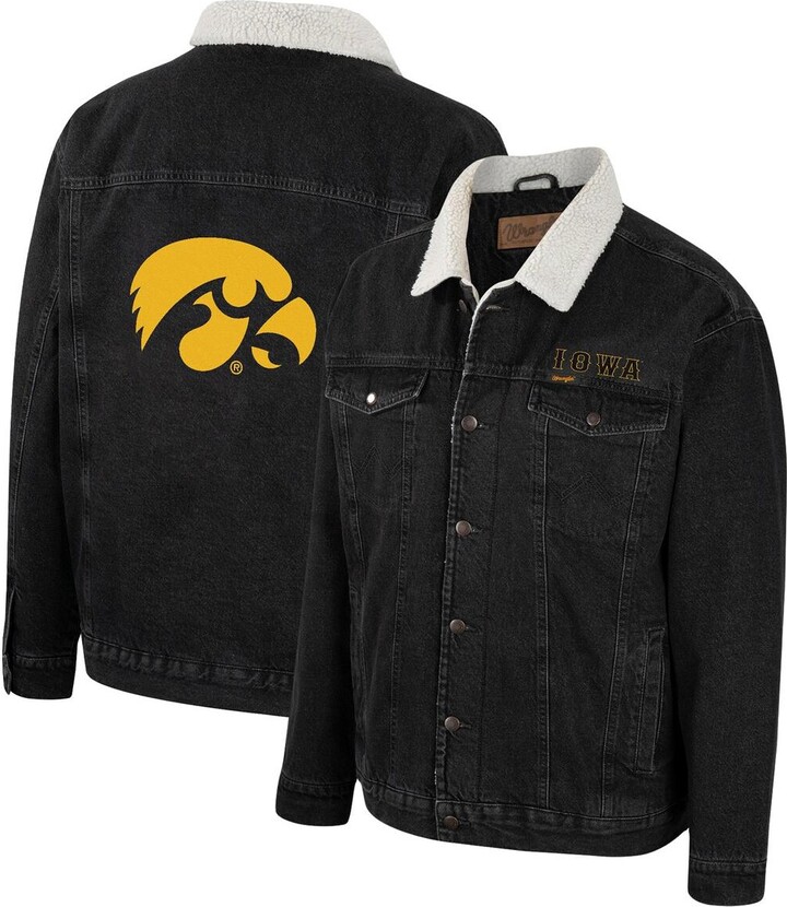 Colosseum Men's x Wrangler Charcoal Iowa Hawkeyes Western Button-Up ...