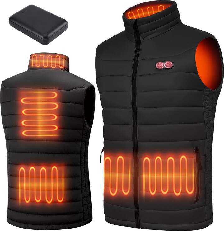 Techstuph Gokozy Heated Vest for Men with 10000Mah Battery Pack ...