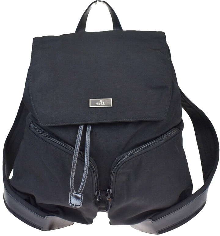 Gucci Black Leather Backpacks - ShopStyle