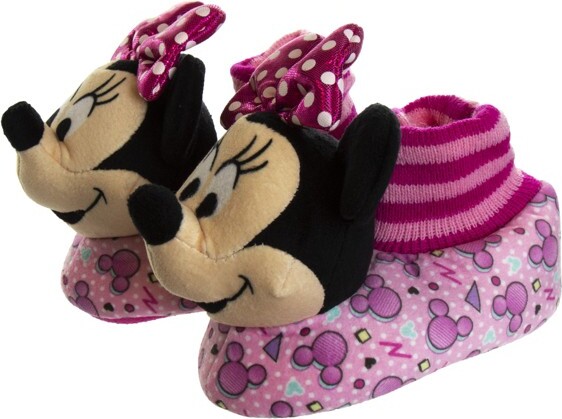 Disney Minnie Mouse 3D Toddler Girls' Dual Sizes Slippers - , - ShopStyle